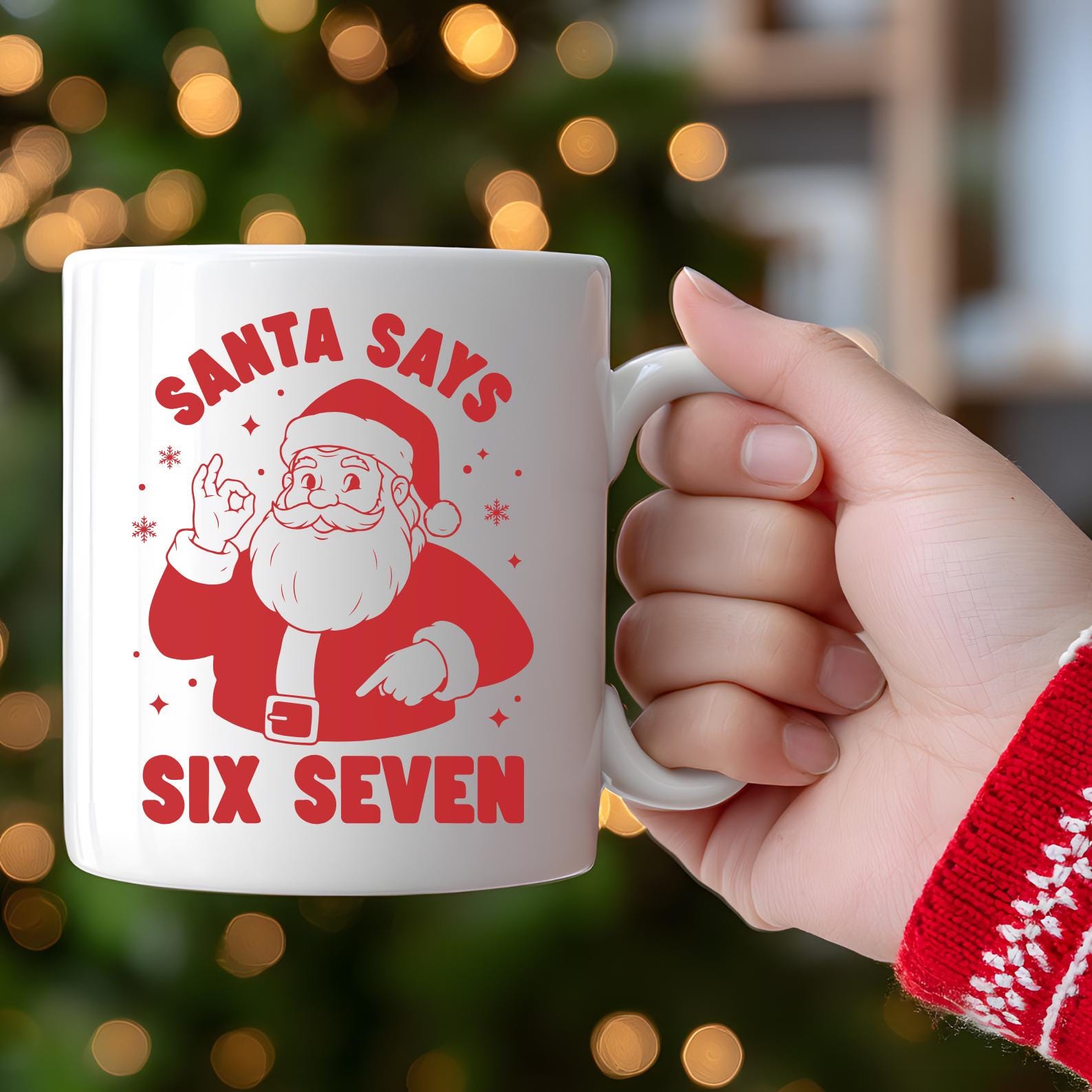 Funny 6 7 Christmas Meme Svg, Funny Six Seven Meme Quote, Six Seven ...