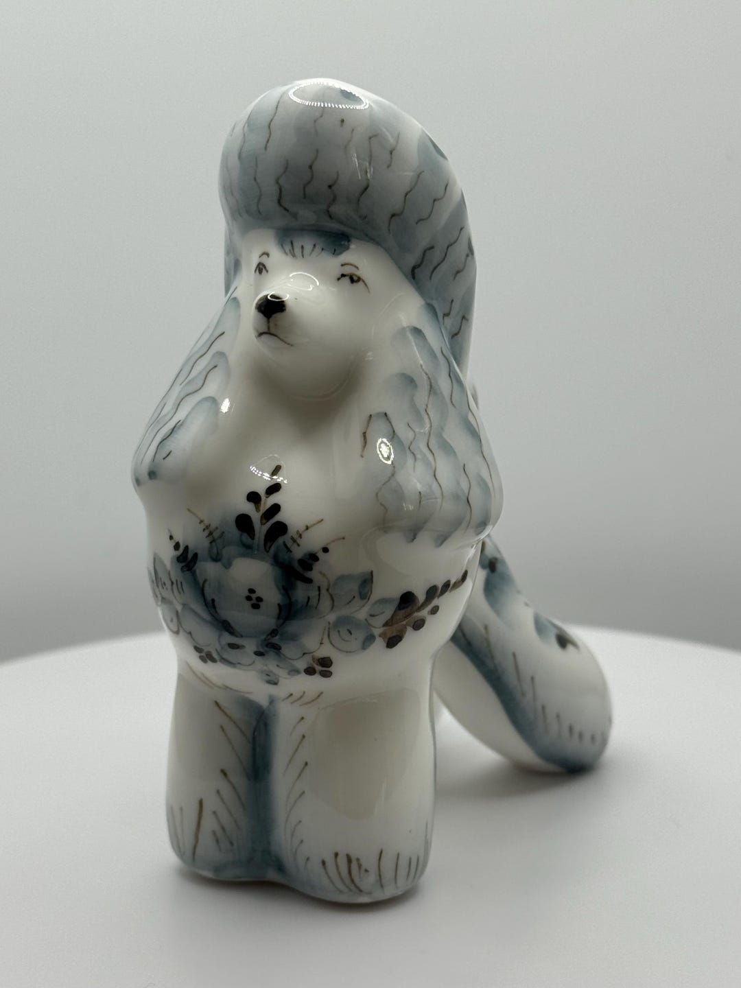 A Beautiful Poodle Dog Figurine. This Realistic Figurine Will ...