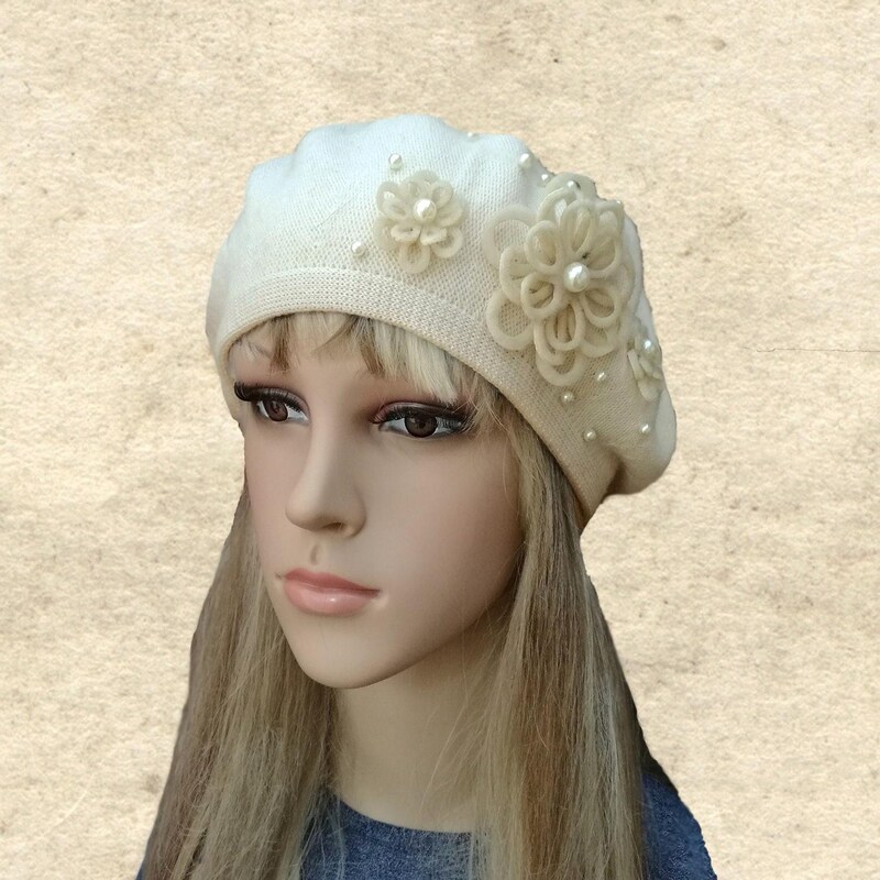 Embellished Beret - Etsy