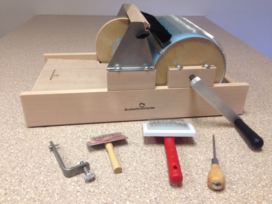 Complete Kit Standard Brother Drum Carder Medium or Fine Tooth Drum ...