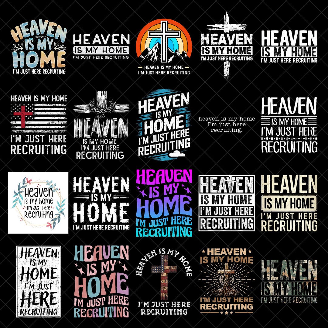 Heaven is My Home PNG, Christian Sublimation Design, Religious Quote ...