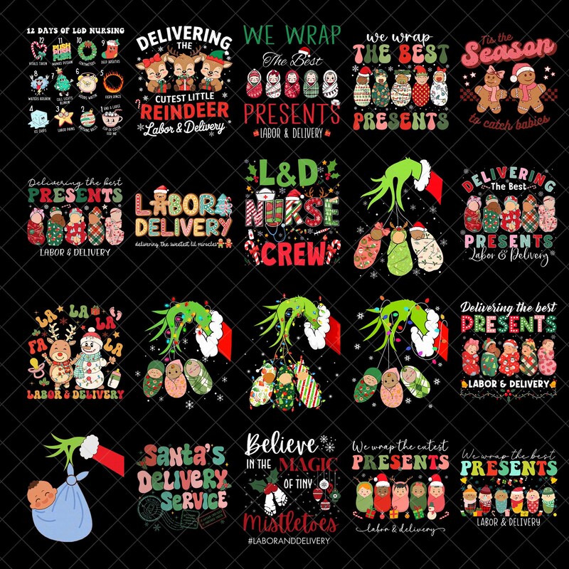 Labor Christmas Baby Svg - Etsy