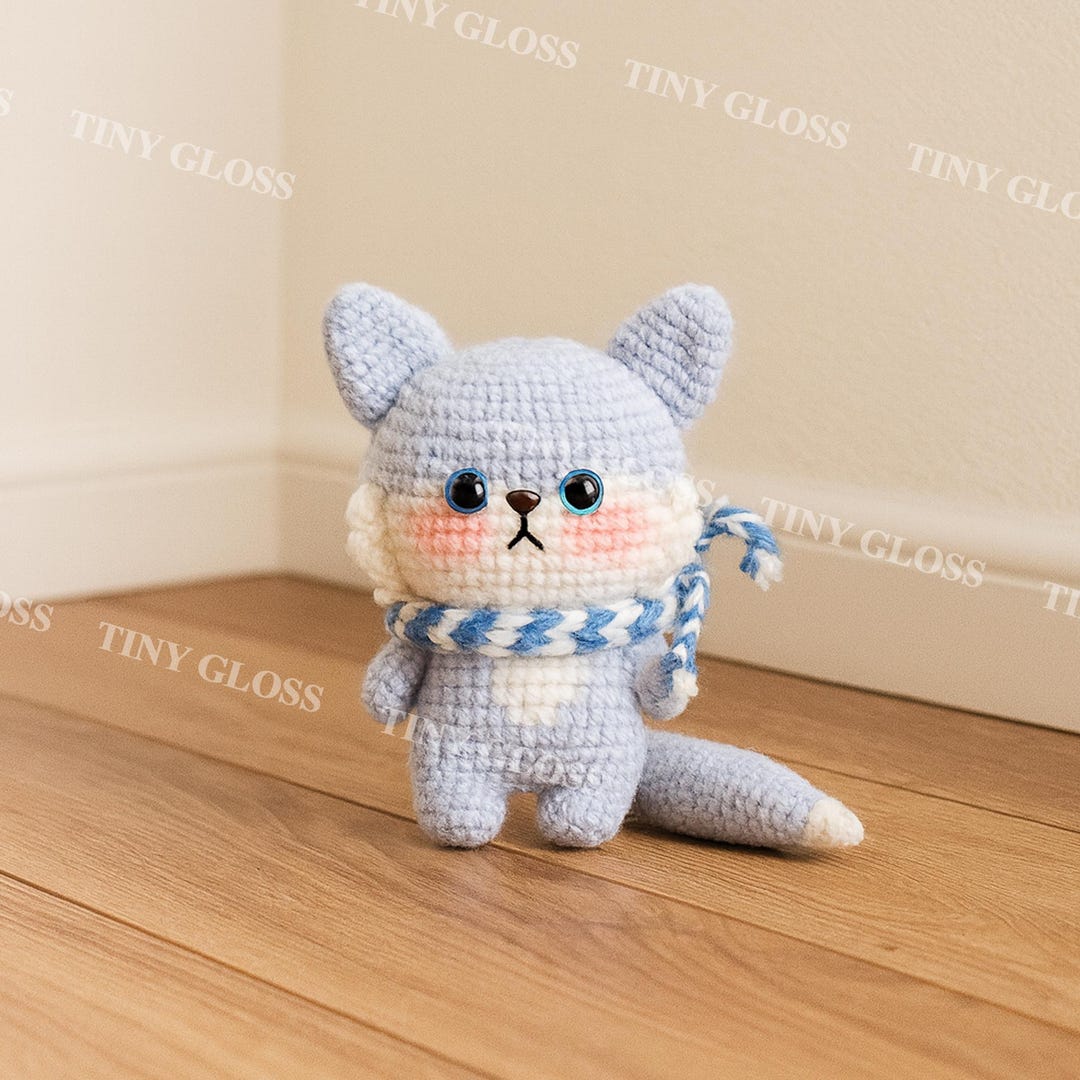 Blue Fox Crochet Pattern: Amigurumi Animal Toy (digital PDF) - Etsy