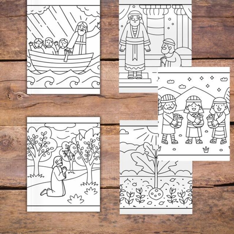 Bible Coloring Book for Kids, 100 Pages Christian Activity Book ...