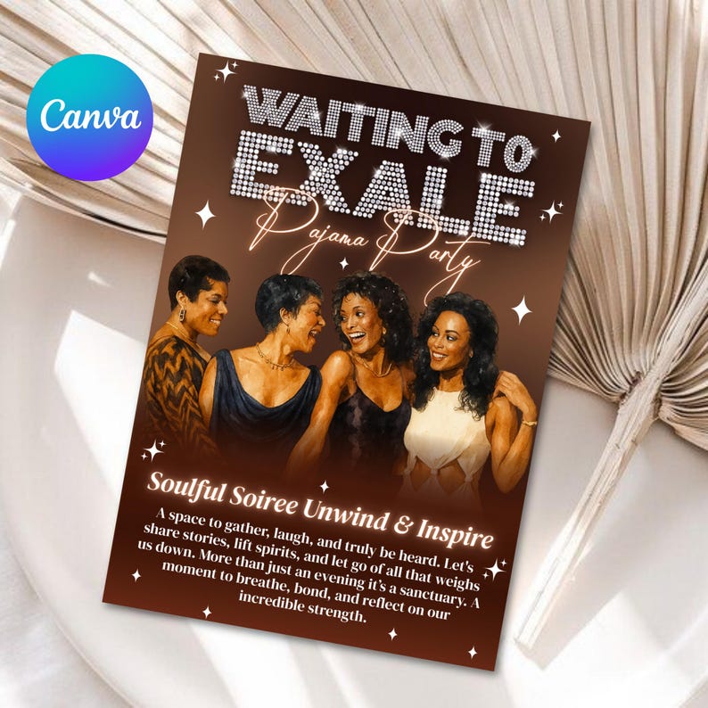 Waiting to Exhale, Card Party Invite Template, Celebration Event ...