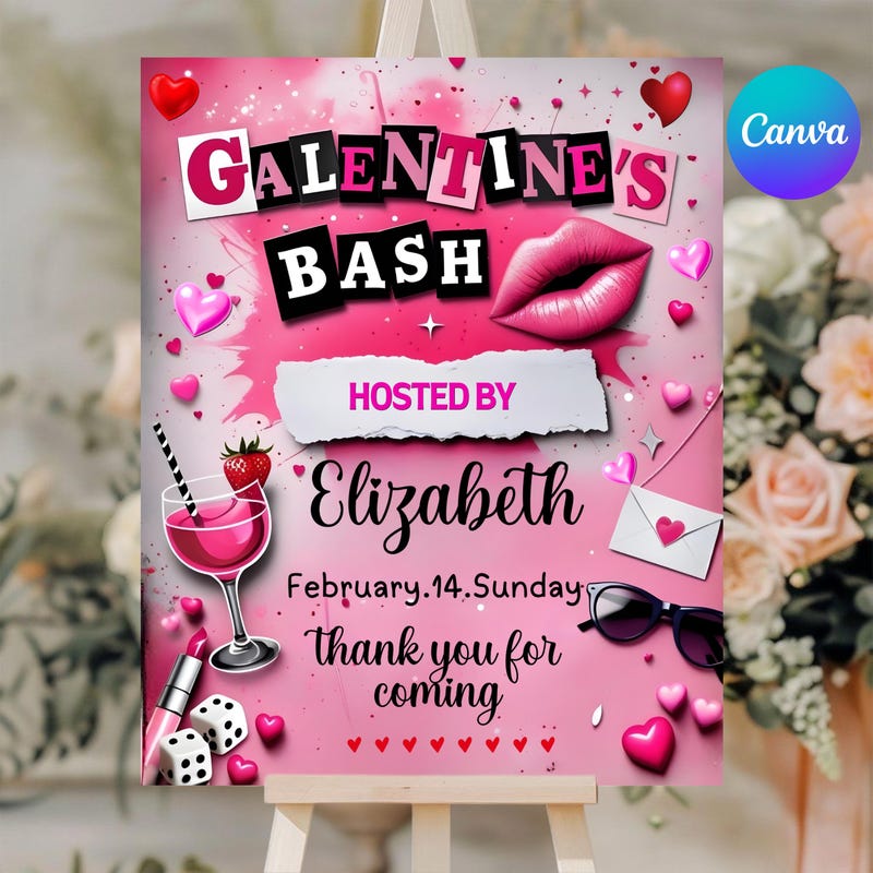 Galentines Digital Banner - Etsy