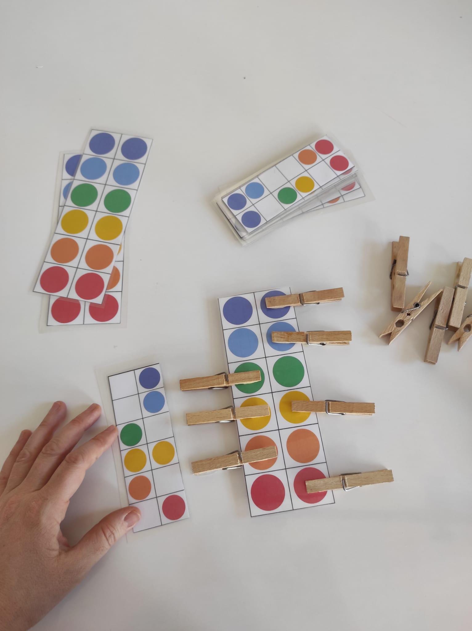 Color Matching Clip Cards Printable PDF | Montessori Fine Motor ...