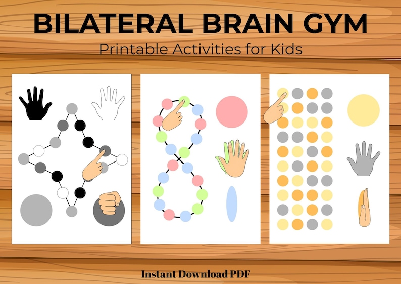 Brain & Finger Gym Printable Worksheets: Fine Motor Skills Activities ...