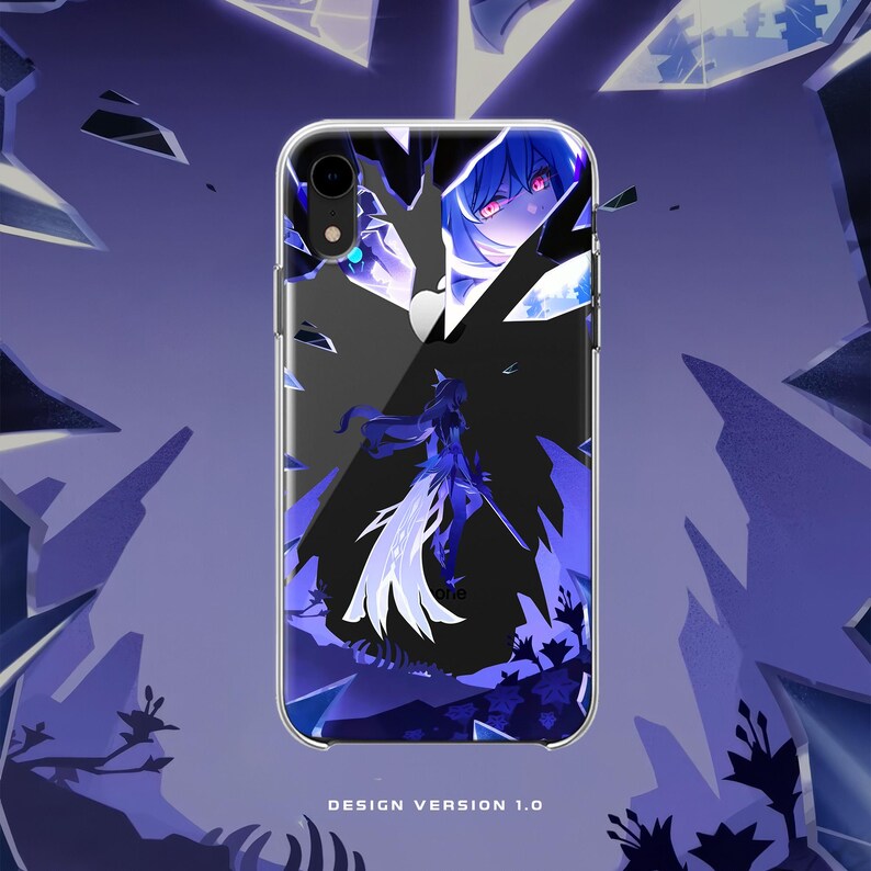 Skirk Genshin Impact Game Phone Case Glass, Soft TPU & Black Matte UV ...