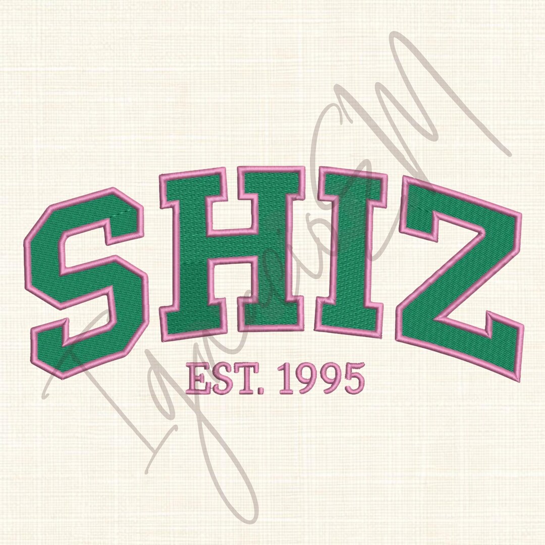 Shiz Est. 1995 Embroidery Design, Wizard University File (digital ...
