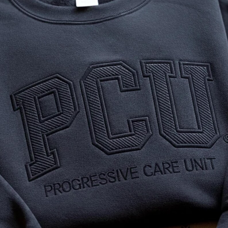 Embroidered PCU Nurse Sweatshirt, Progressive Care Unit Tee, Nurse ...