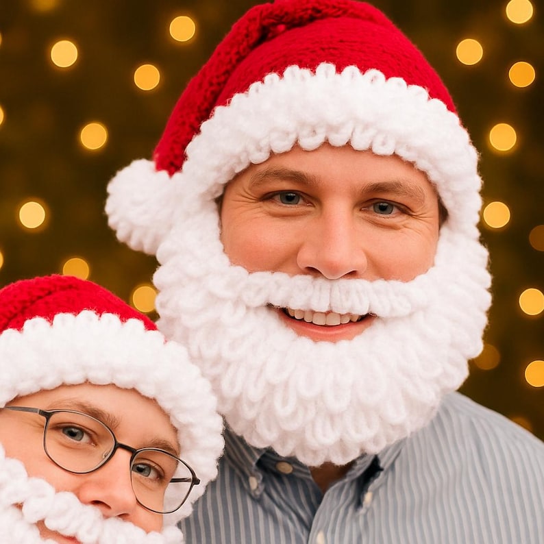 Crochet Santa Beard & Hat Pattern PDF | Christmas Crochet Pattern ...