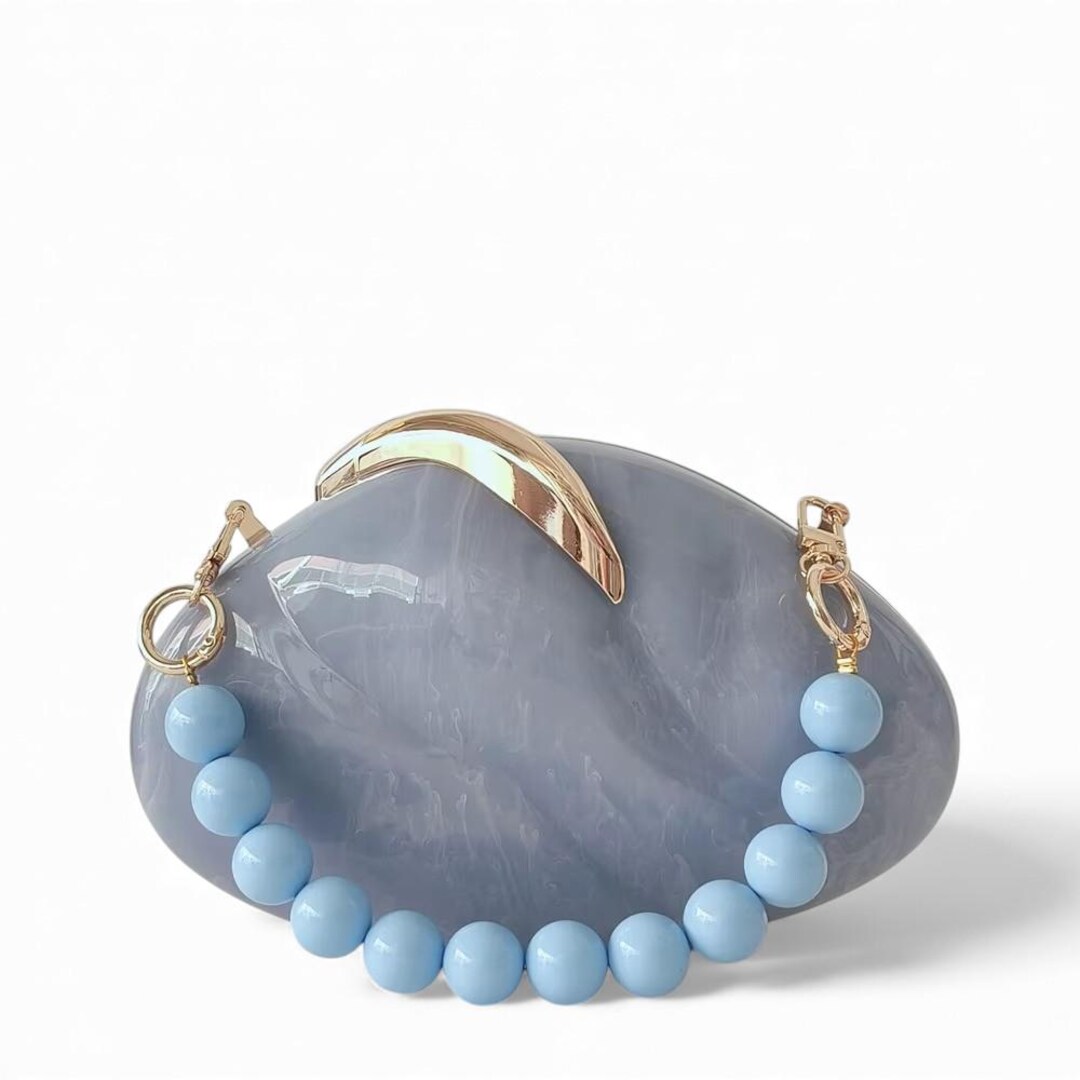 Acrylic Snail Shell Clutch With Metal Handle - Etsy