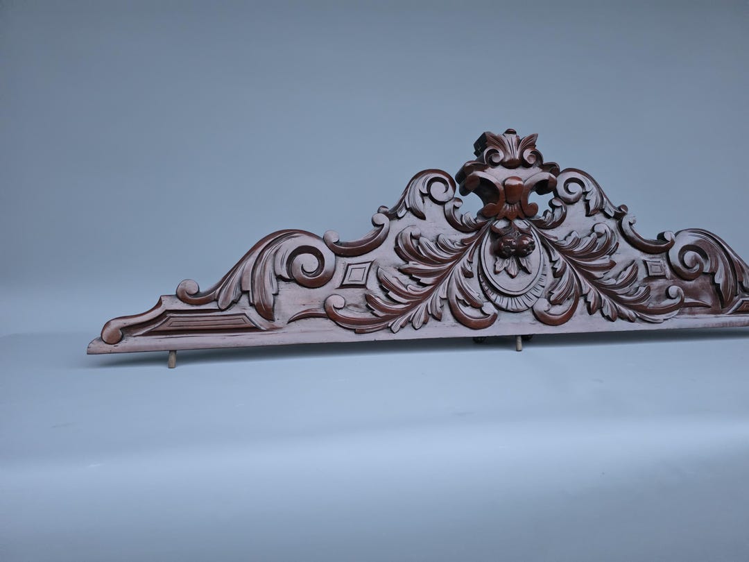 Large Antique French Carved Wood Pediment / Architectural Salvage ++ - Etsy