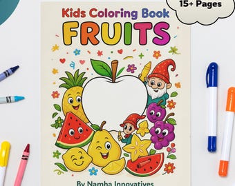 Fruits Coloring Book for Kids | Printable PDF | Preschool Learning ...
