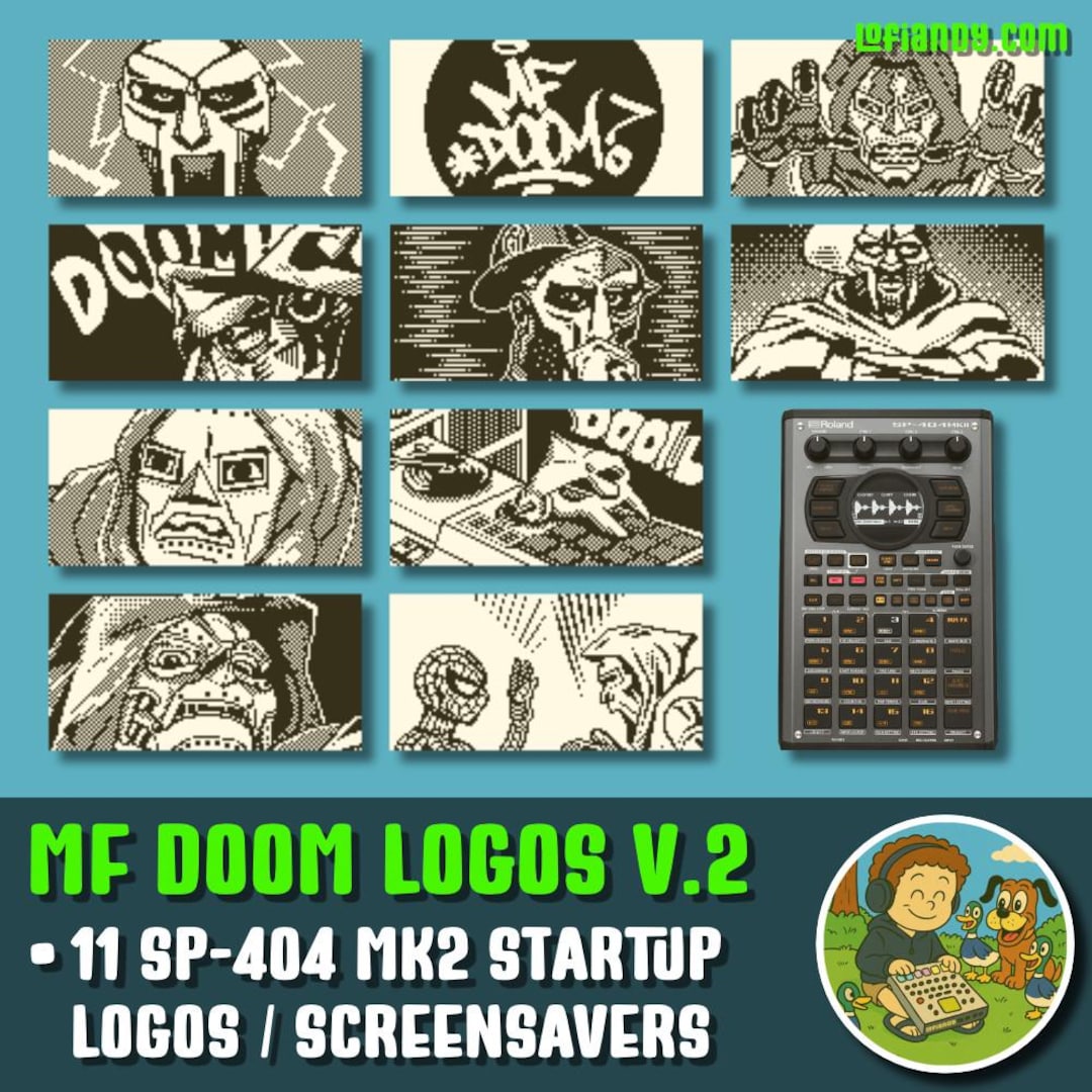 MF DOOM Logos V.2 - Startup Logos & Screensavers for the Roland SP-404 ...