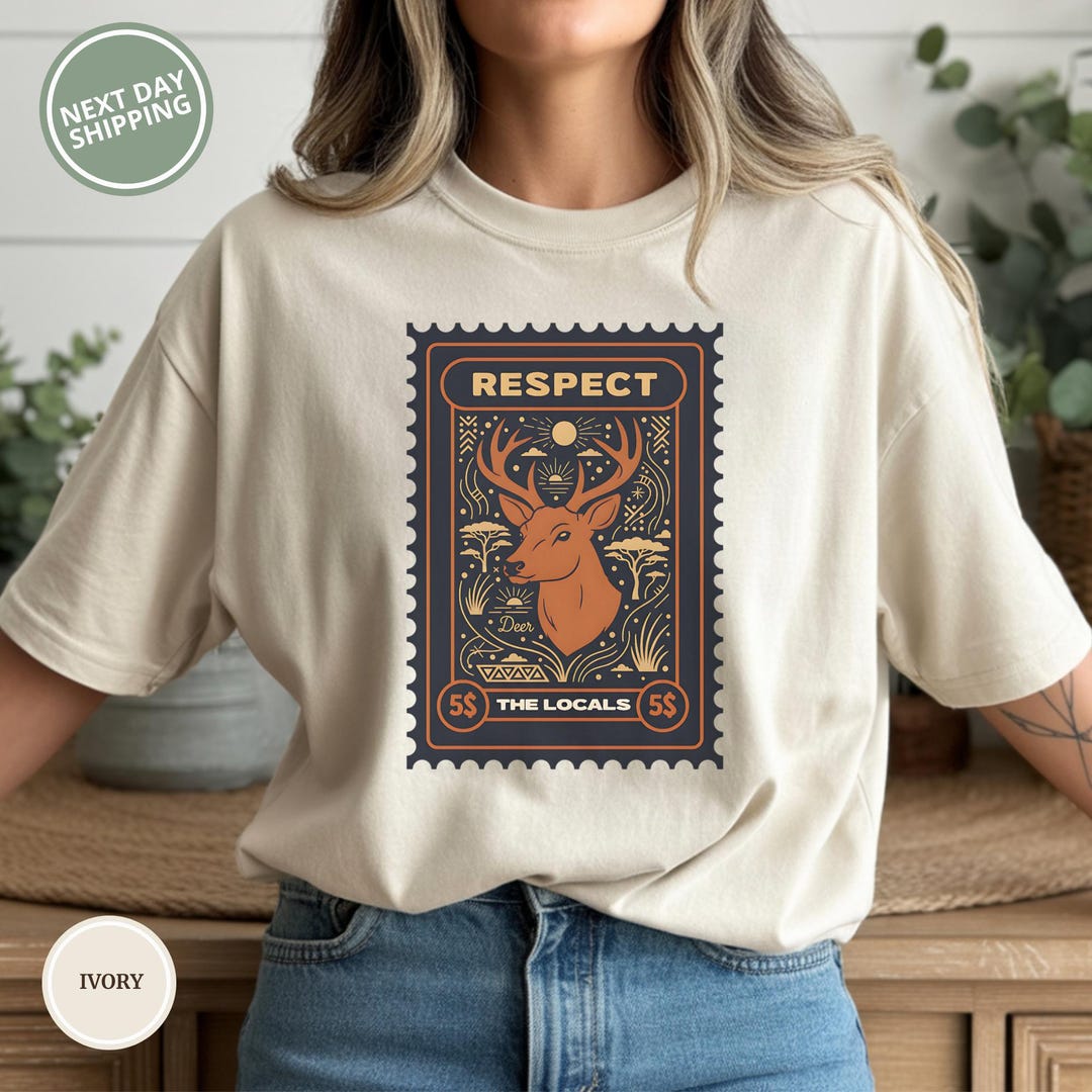 Respect the Locals Shirt: Comfort Colors® Wildlife Hiking Tshirt, 100% ...