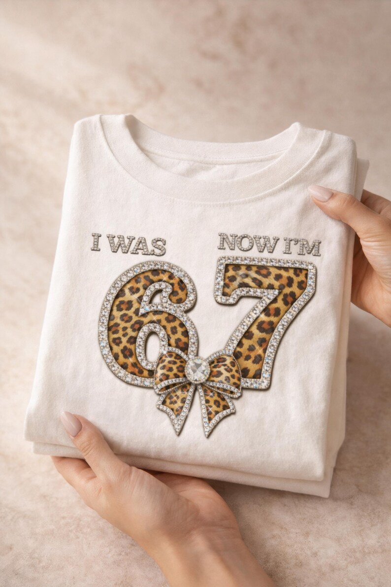 Funny 67 Meme PNG, I Was 6 Now I'm 7, 7 Year Old Birthday, I Was 6 Now ...