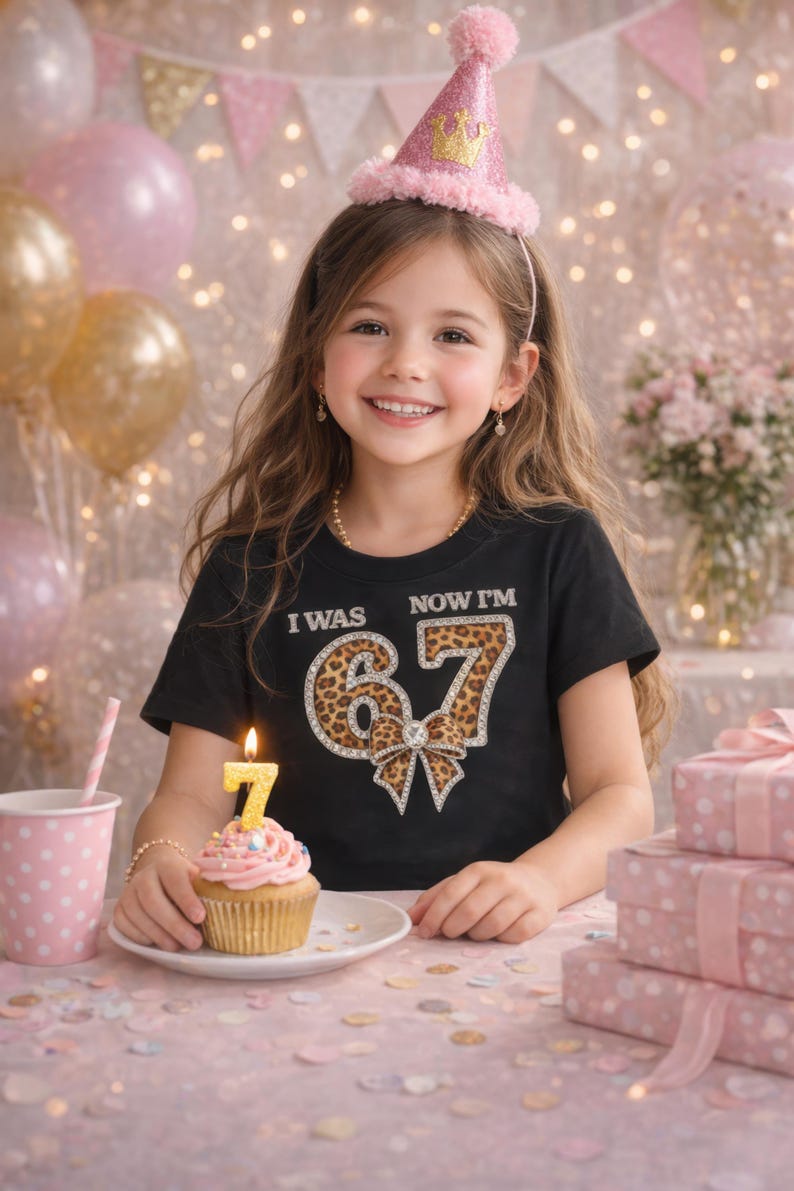 Funny 67 Meme PNG, I Was 6 Now I'm 7, 7 Year Old Birthday, I Was 6 Now ...