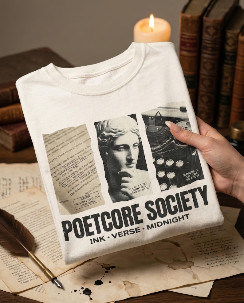 Poetcore Society PNG, Poetry PNG, Gifts for Readers, Gifts for Writers ...