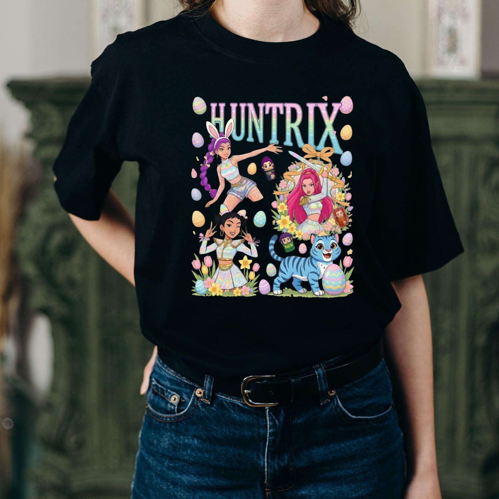 Huntrix Easter Day PNG Bundle, Happy Easter Day Png, Kpop Huntrix ...