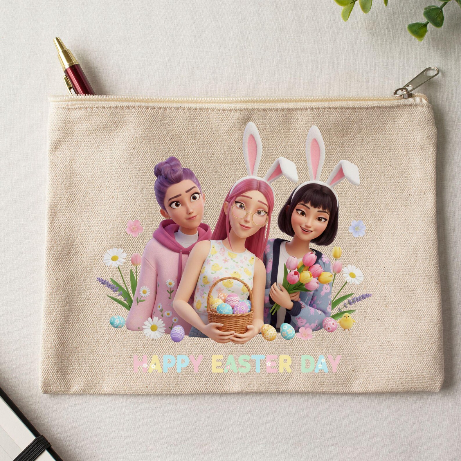 Huntrix Easter Day PNG Bundle, Happy Easter Day Png, Kpop Huntrix ...