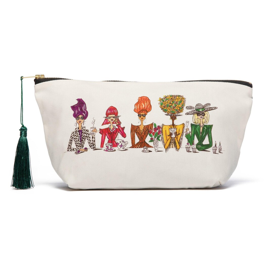 Charlotte Posner Saint Moritz Pop Dolls Wash Bag | Handmade Cotton ...
