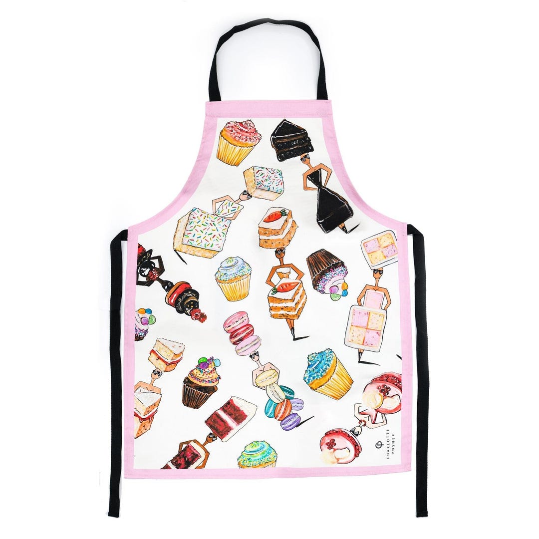 Charlotte Posner Apron | Sweet Treat Pop Dolls Design, UK Made - Etsy