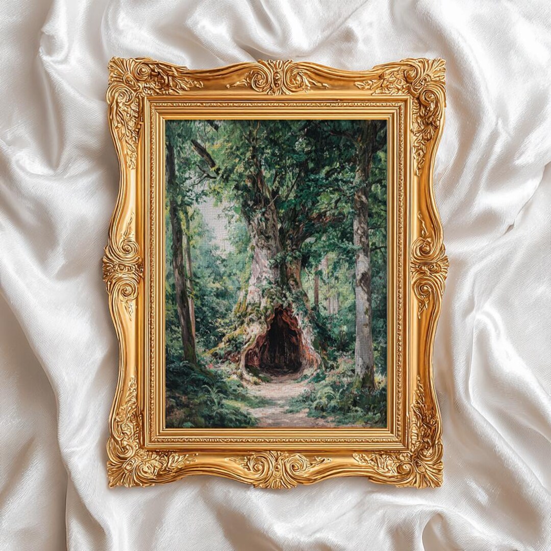 Rustic Forest Ancient Tree Printable - Moody Cottagecore Decor ...