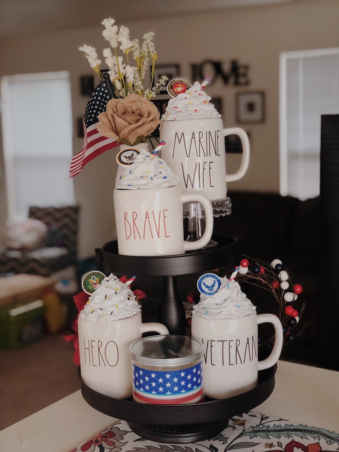Military Mug Toppers - Etsy