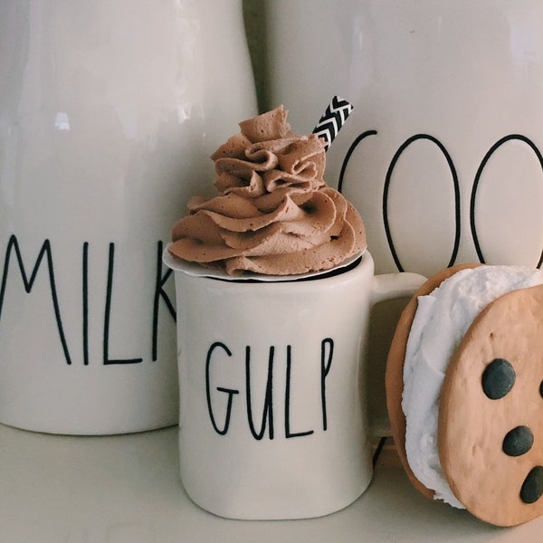 Faux Whipped Cream Mug Topper - Etsy