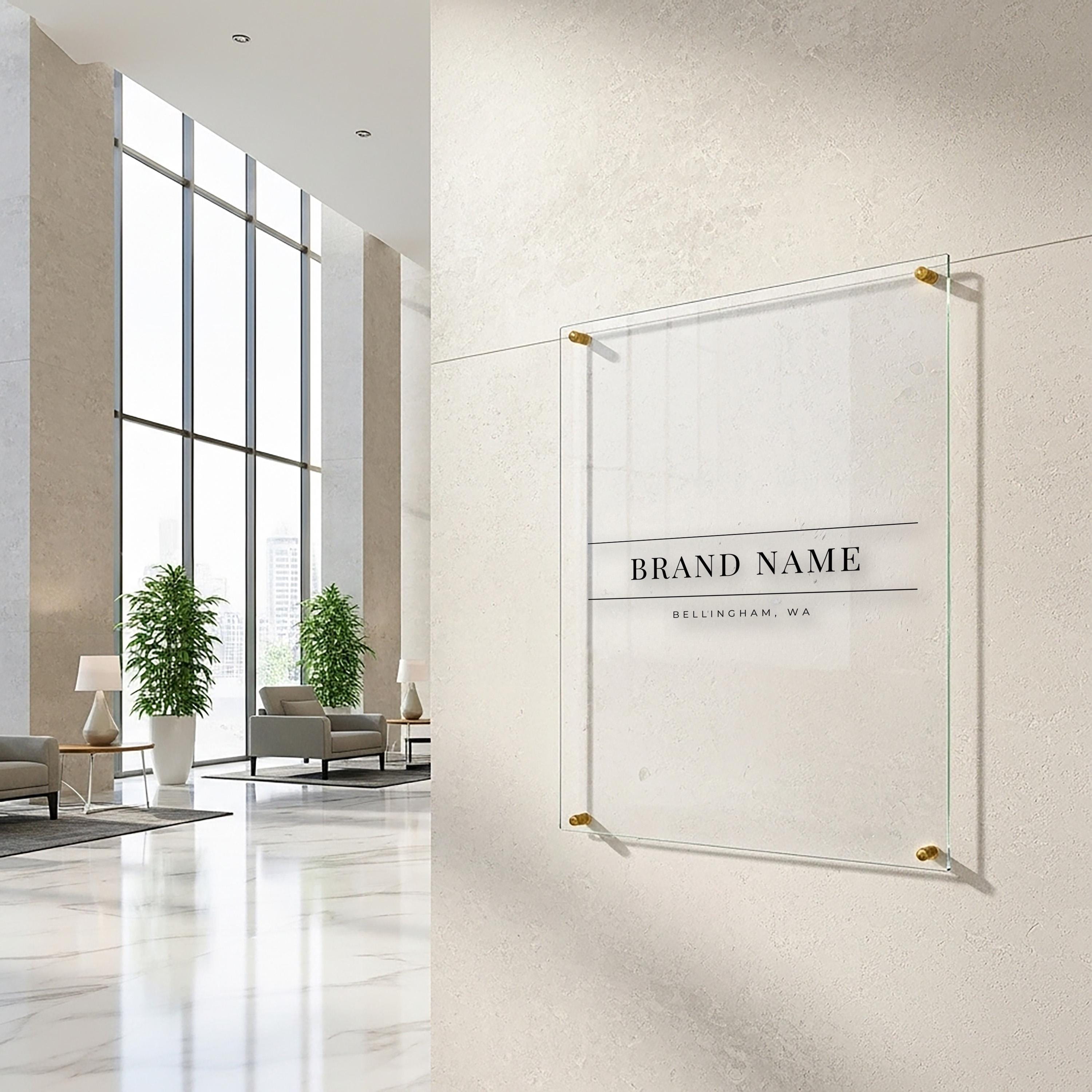 Custom Logo Sign, Acrylic Wall Sign, Business Name Sign, Office Logo ...