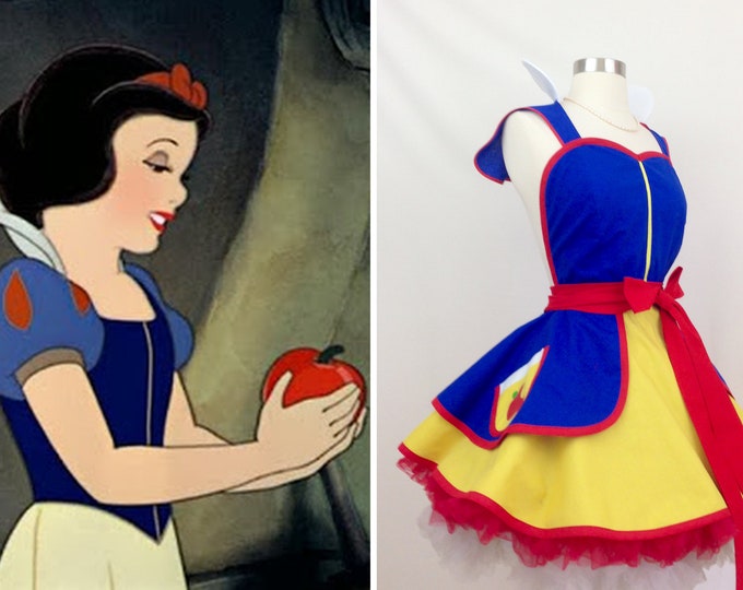 Snow White Costume Apron, Woodland Princess, Cosplay Disneybound, Woman's Apron - Etsy