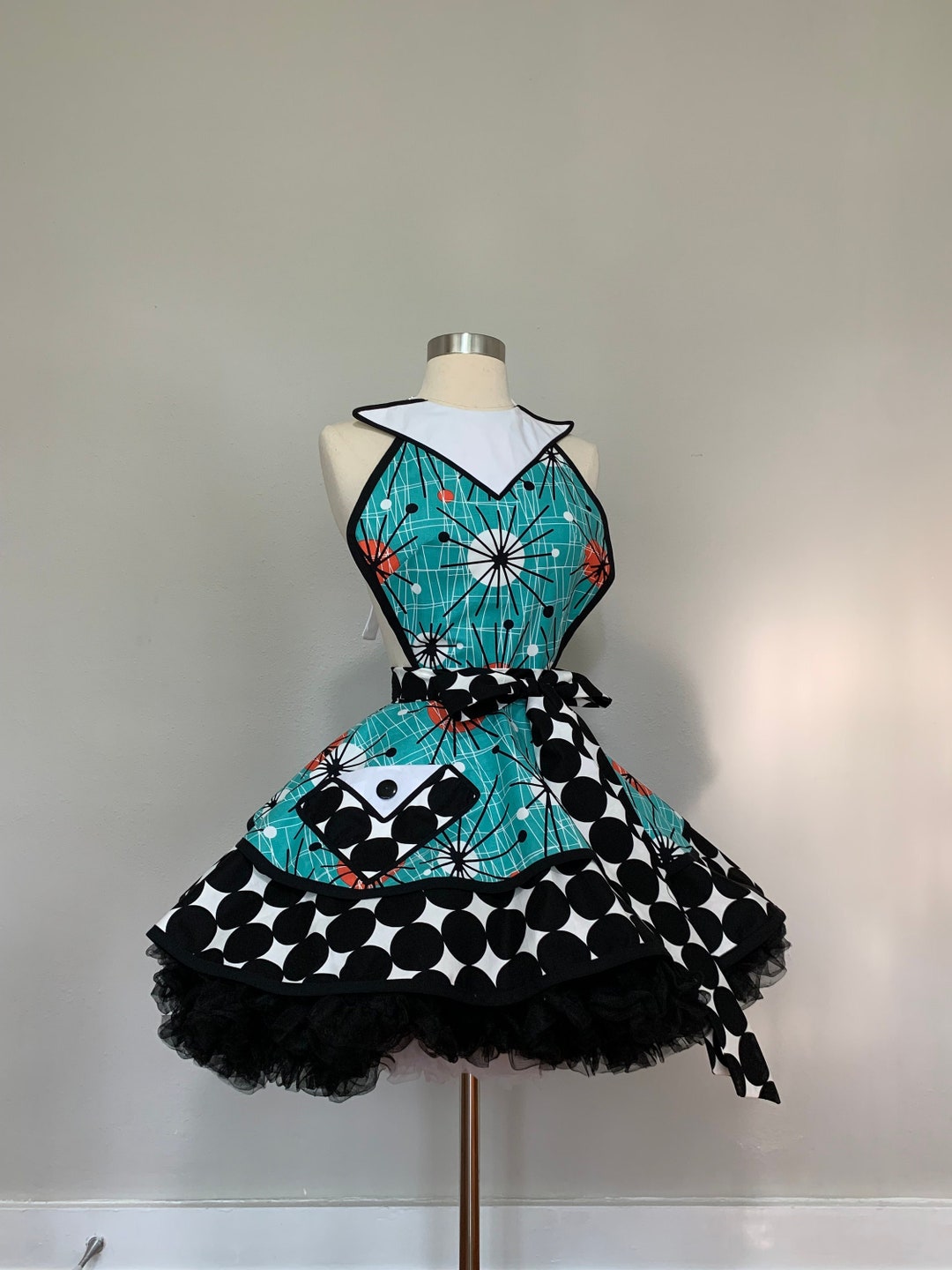 Jane Jetson Pin up Apron, Atomic Age Costume, Retro Apron, Cosplay ...