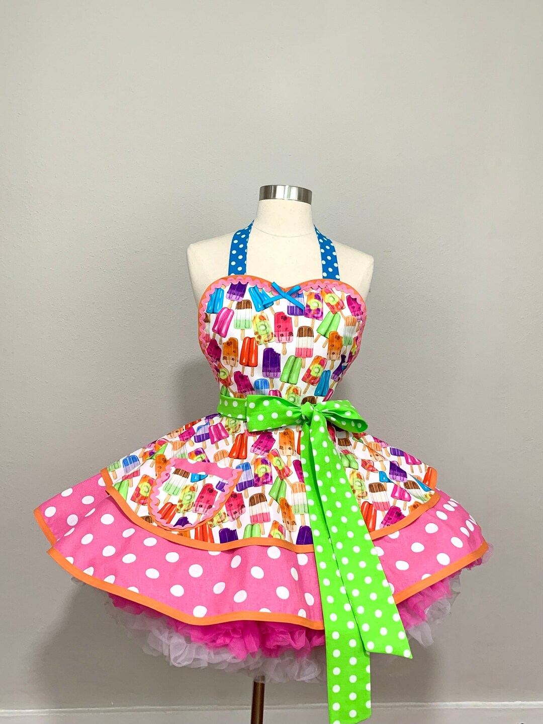 Chill Out Fruity Popsicle Retro Apron, Woman's Apron, Summer Apron - Etsy