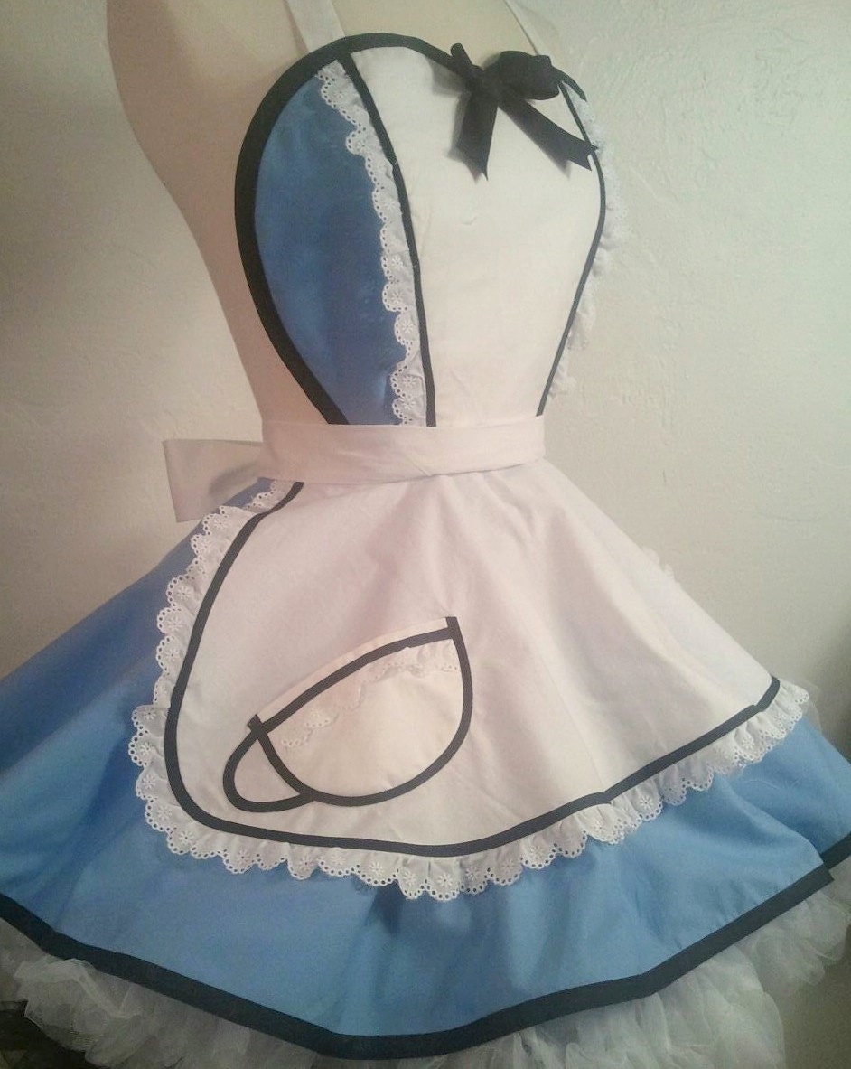Alice in Wonderland Costume Apron Woman's Apron | Etsy