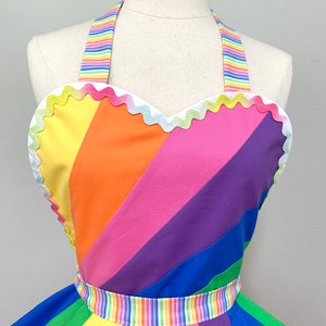 Color Me A Rainbow Apron, Women's Apron, Retro Apron - Etsy