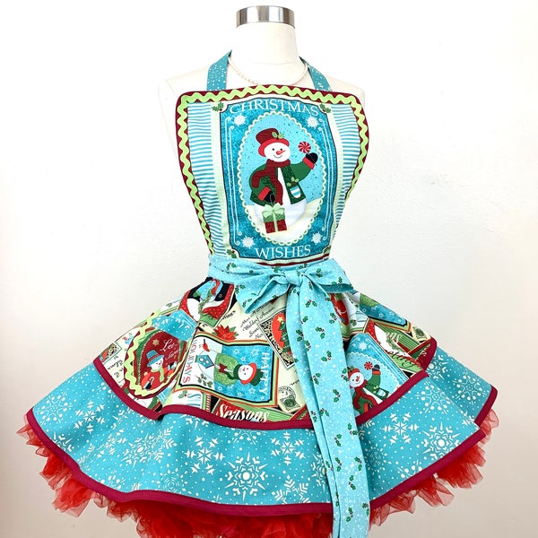 Snowman Apron - Etsy