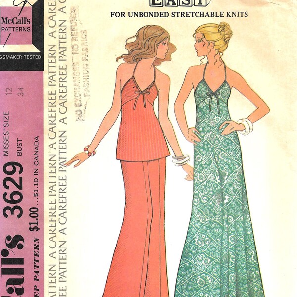 Mccalls Vintage Halter Top Pattern - Etsy