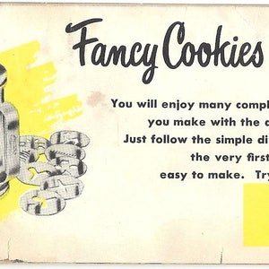 MIRRO Cookie Press Spritz Recipes and Instruction Manual PDF Booklet ...