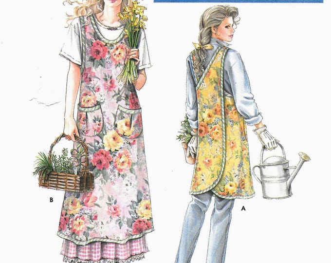 Apron Pattern Daisy Kingdom Pullover Cross Back Farmhouse Artists ...