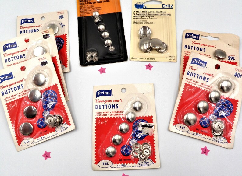 Buttons to Cover Forms to Make Your Own Fabric Covered Buttons | Etsy