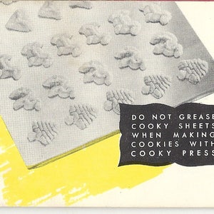 MIRRO Cookie Press Spritz Recipes and Instruction Manual PDF Booklet ...