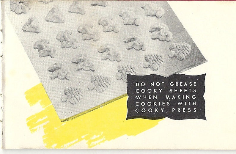 MIRRO Cookie Press Spritz Recipes and Instruction Manual PDF Booklet ...