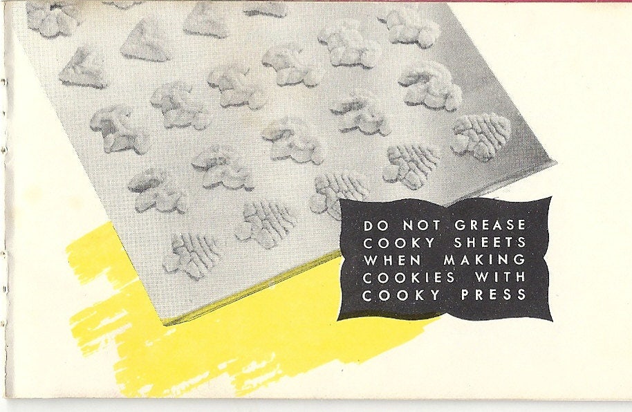 MIRRO Cookie Press Spritz Recipes and Instruction Manual PDF Booklet ...