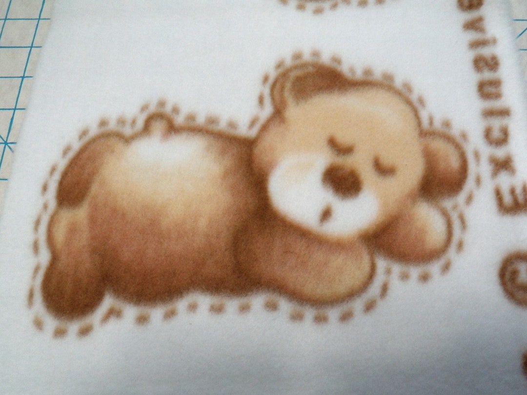 Fabric Panel Stuffed Toy Bear to Make Fleece Cut Sew Stuff Teddy Igloo ...