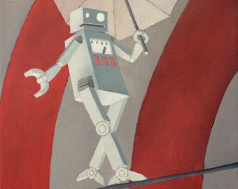 Frog Print Juggling Acrobat in Tutu on High Wire Circus - Etsy