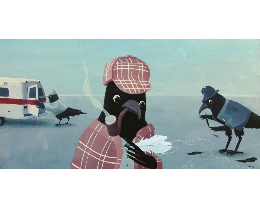 A Murder. Print of an Original Acrylic Painting - Etsy