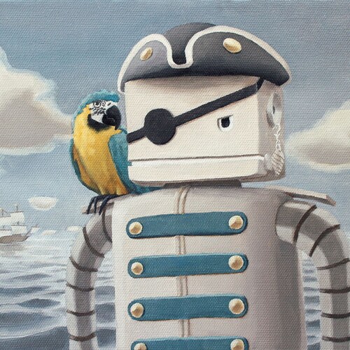 Robot Alphabet Print N is for Nose Nursery Art Print Robot - Etsy