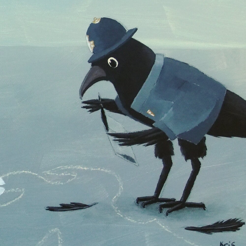 A Murder. Print of an Original Acrylic Painting - Etsy